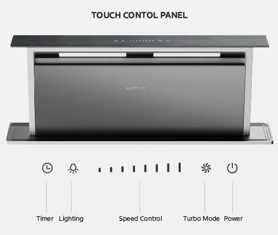 Retractable Range Hood - Luftmed